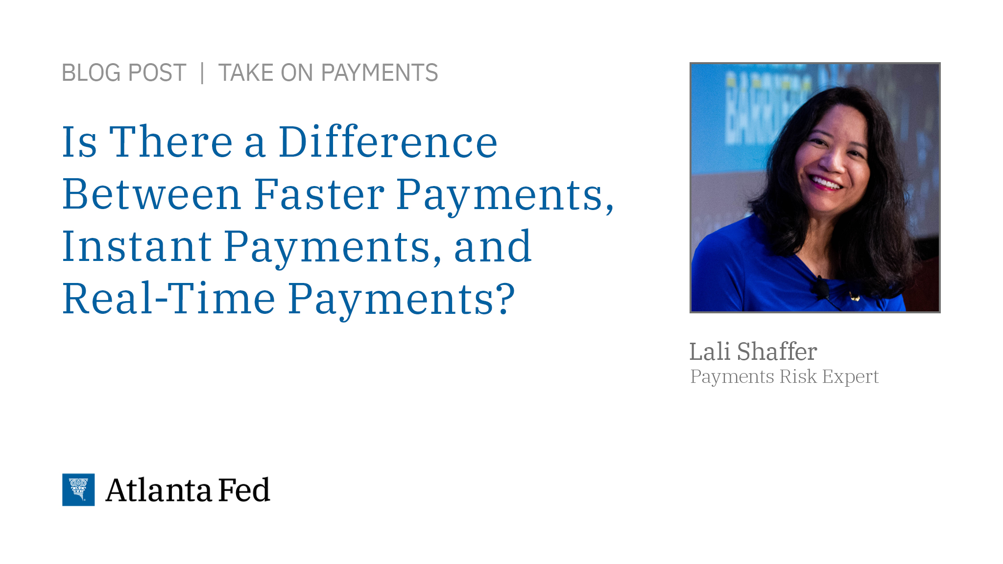 Is There a Difference among Faster, Instant, and Real-Time Payments ...
