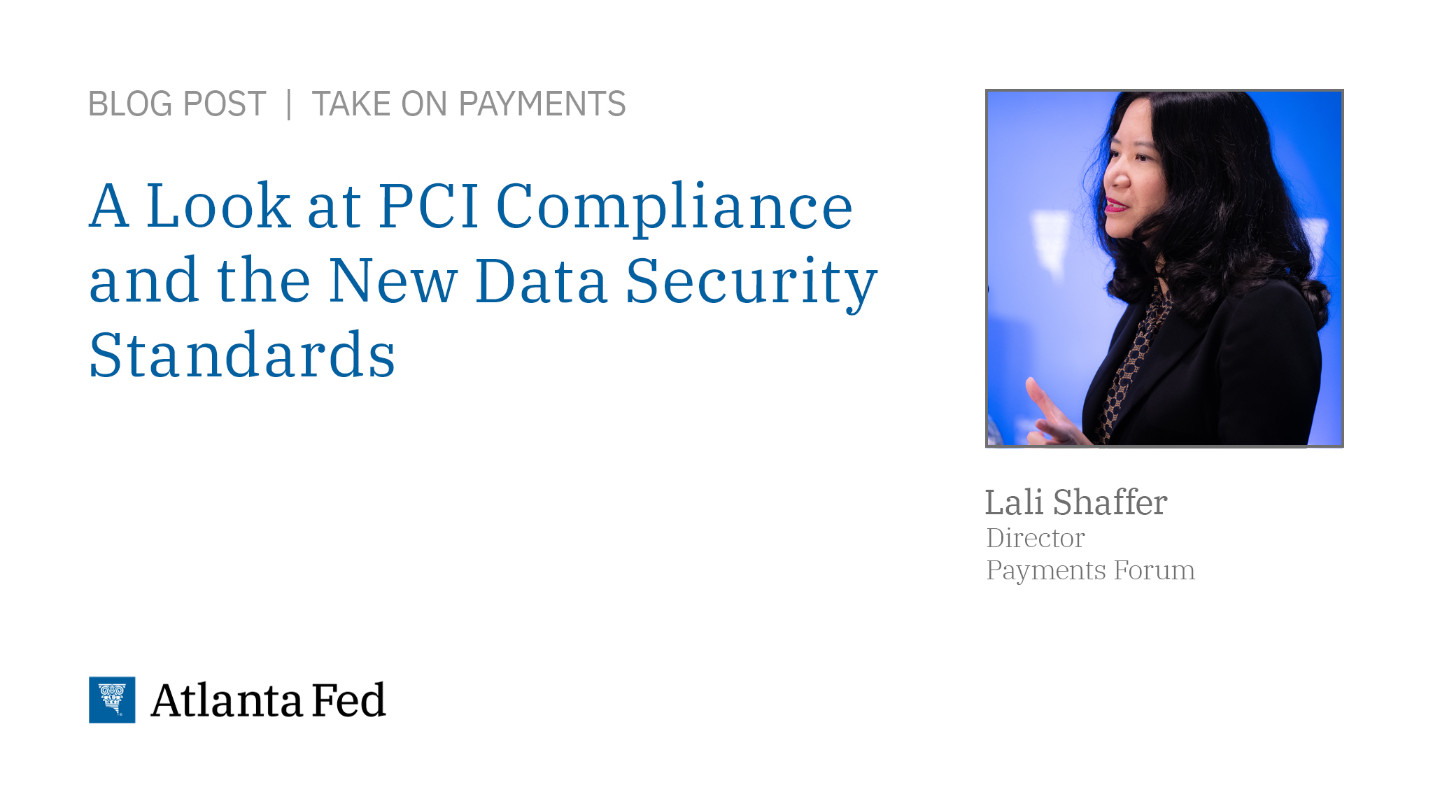 A Look at PCI Compliance and the New Data Security Standards - Federal ...